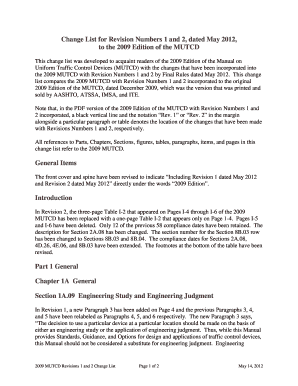 Fillable Online mutcd fhwa dot 2009 Edition with Revisions No. 1 and 2 ...