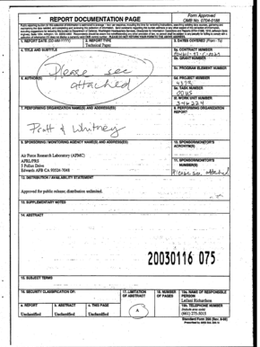 Fillable Online dtic RE-PORT DOCUMENTATION PAGE - Form Approved OMB No ...