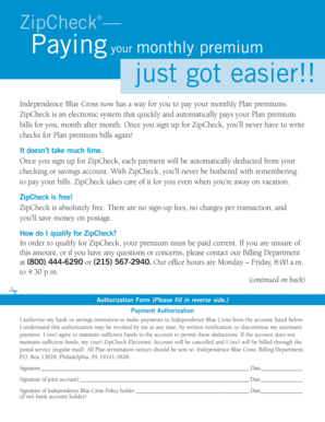 Fillable Online -2005-0035 IBC_ZipCheck - Independence Blue Cross Fax ...