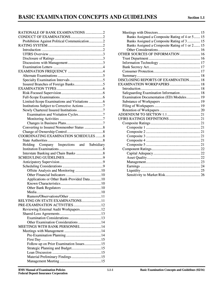 Fillable Online BASIC EXAMINATION CONCEPTS AND GUIDELINES Fax Email ...
