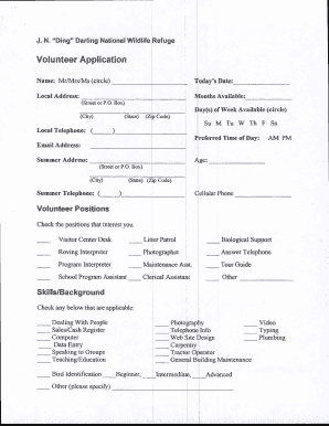 Fillable Online fws Mission of The Friends of - fws Fax Email Print ...