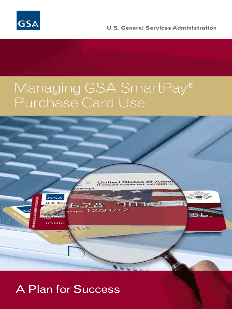 Fillable Online gsa Managing GSA SmartPay Purchase Card Use - gsa Fax ...