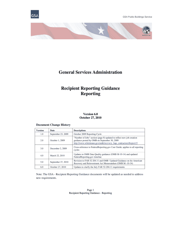 Fillable Online Recipient Reporting Guidance - Reporting Fax Email Print - pdfFiller