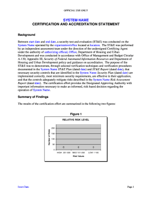 Fillable Online hud Certification & Accreditation Statement. Template ...