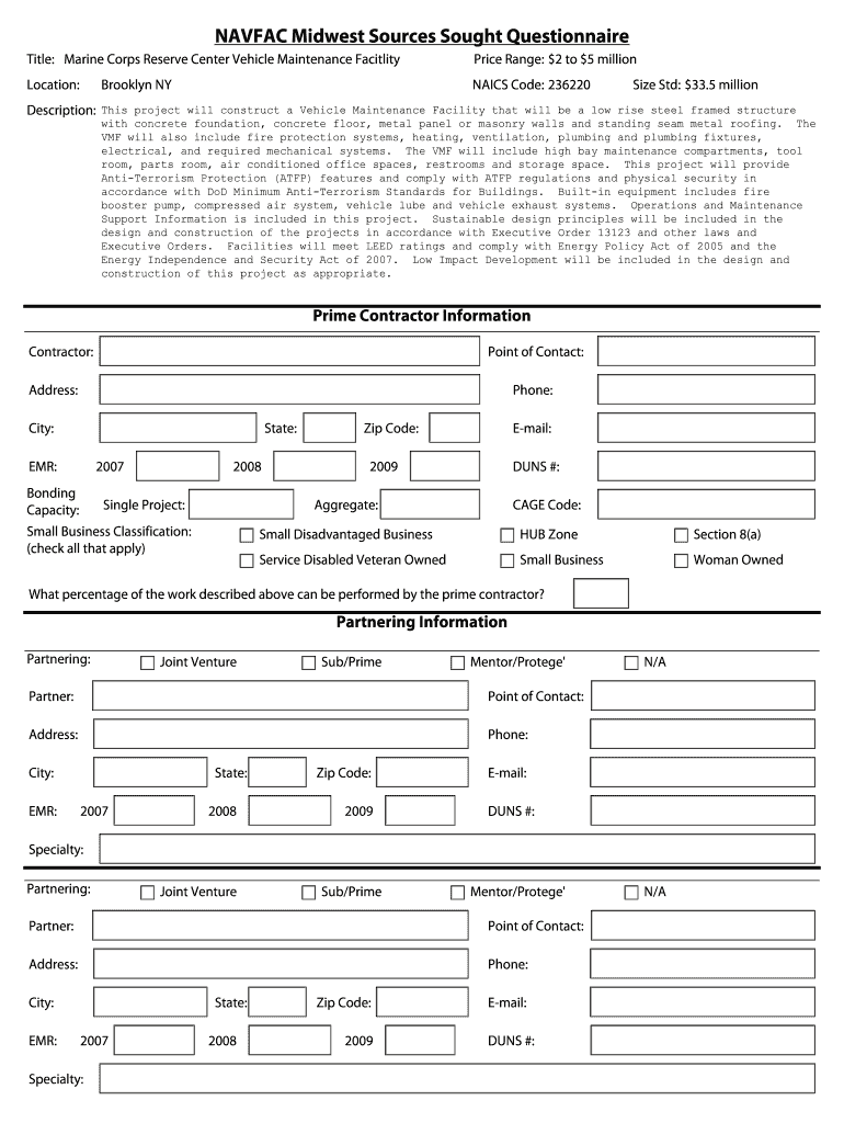 Fillable Online neco navy Y--Construction of vehicle maintenance ...