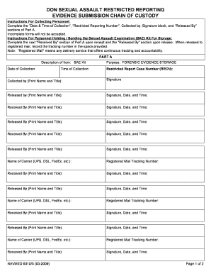 Fillable Online med navy DON SEXUAL ASSAULT RESTRICTED REPORTING Fax ...