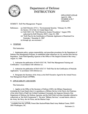 Fillable Online med navy DoD Pest Management Program - med navy Fax ...