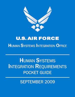 Fillable Online wpafb af Human Systems Integration Requirements Pocket ...
