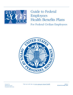 Fillable Online Guide to Federal Employees Health Benefits Plans Fax ...