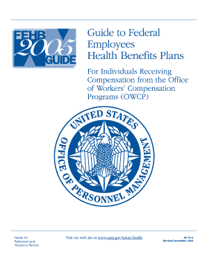 Fillable Online opm Guide to Federal Employees Health Benefits Plans ...