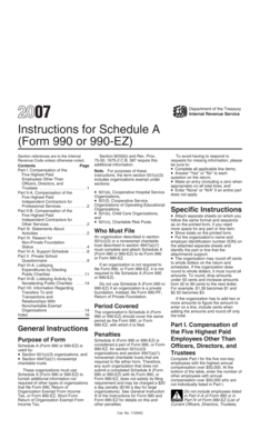18 Printable form 990 schedule a Templates - Fillable Samples in PDF ...