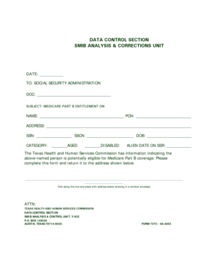Fillable Online secure ssa DATA CONTROL SECTION - Social Security ...