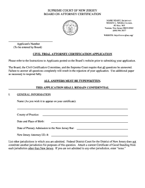 SUPREME COURT OF NEW JERSEY BOARD ... - New Jersey Courts - Judiciary ...