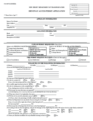 Fillable Online Driveway Access Permit Application Fax Email Print ...