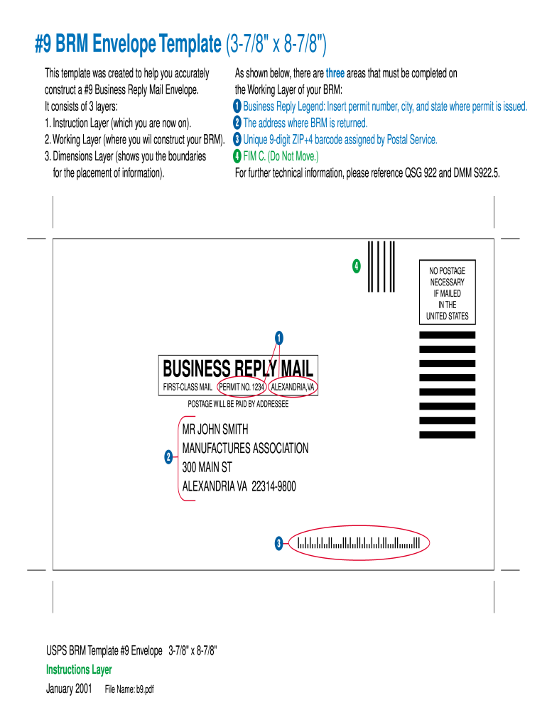 Usps Business Reply Mail Template