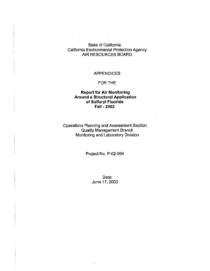 Fillable Online Air Monitoring Report Fax Email Print - pdfFiller