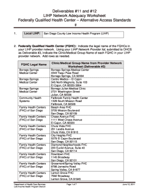 Fillable Online dhcs ca Alternative Access Standards - Department of ...