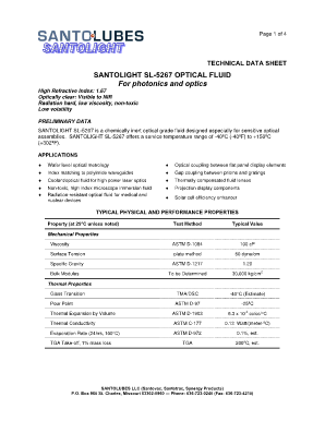 Santolight Sl 5267 - Fill Online, Printable, Fillable, Blank | pdfFiller