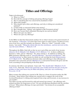 Tithes And Offerings Exort - Fill Online, Printable, Fillable, Blank ...