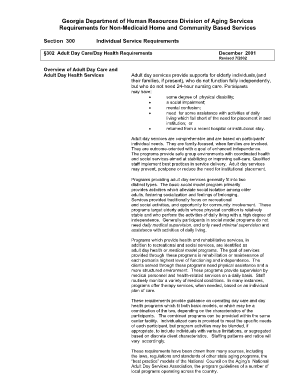 Fillable Online aging dhr georgia application for adult day care from ...