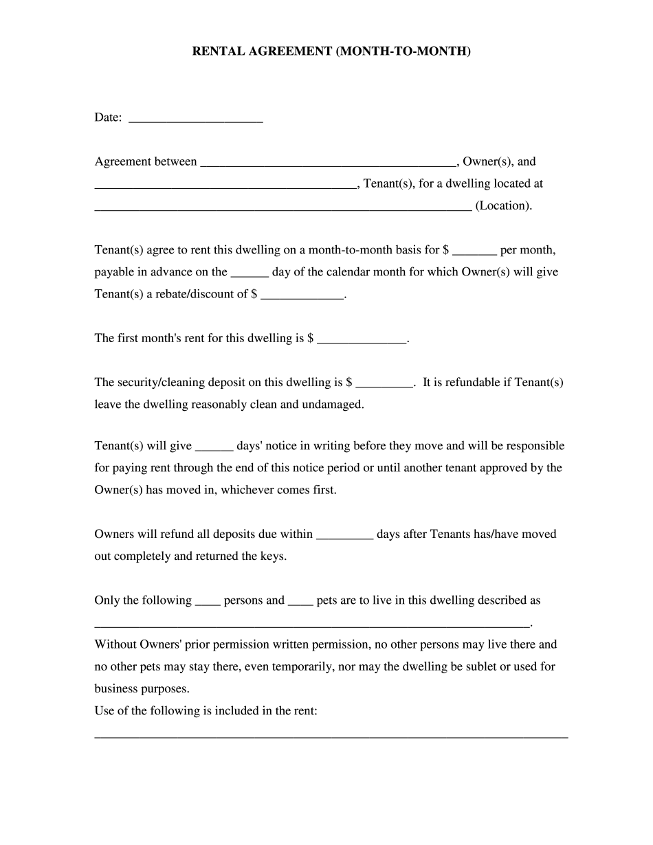 Rv Lot Storage Rental Agreement Fill Online Printable Fillable Blank