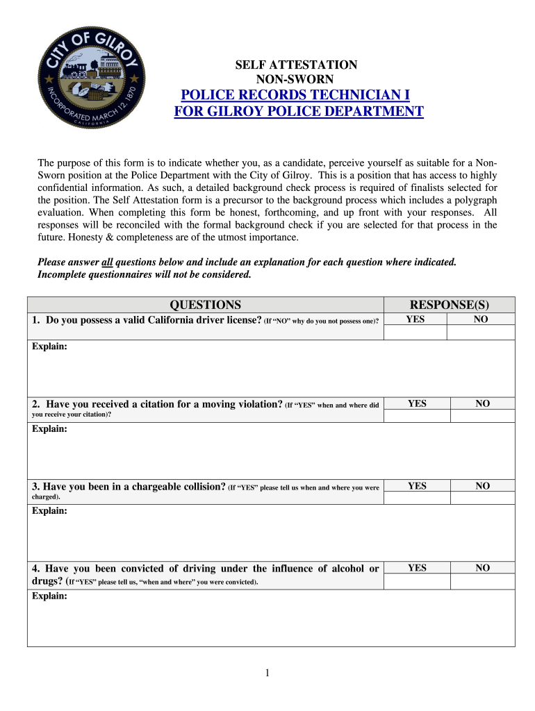 Self Attest Fill Online Printable Fillable Blank PdfFiller