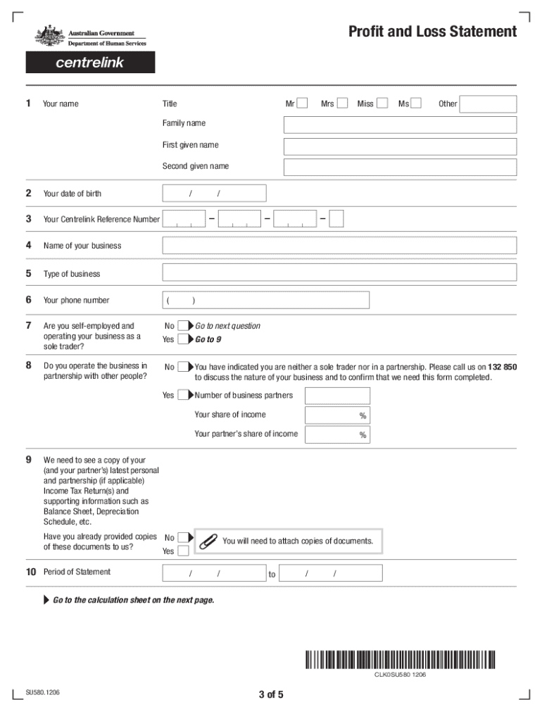 Centrelink Profit And Loss Pdf Fill Out Sign Online DocHub