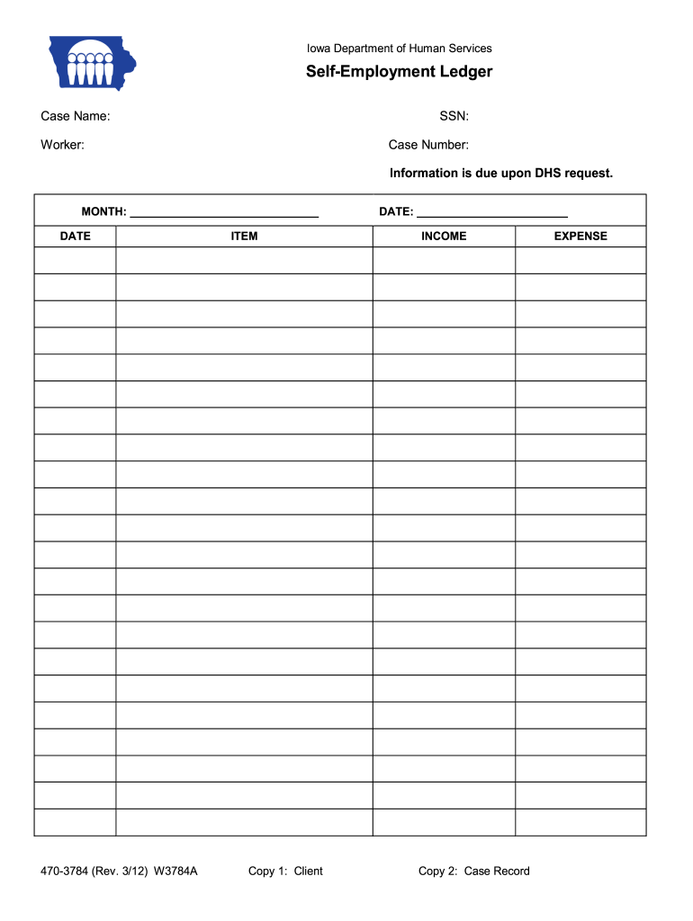 Self Employment Ledger Template Excel Fill Online Printable 