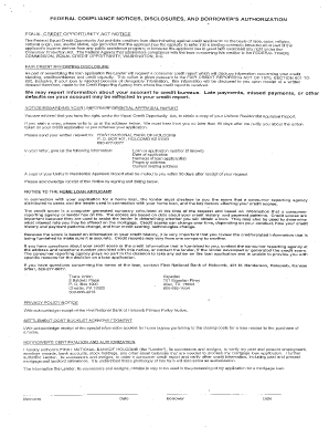 Fillable Online FEDERAL COMPLIANCE NOTICES, DISCLOSURES, AND ... Fax ...