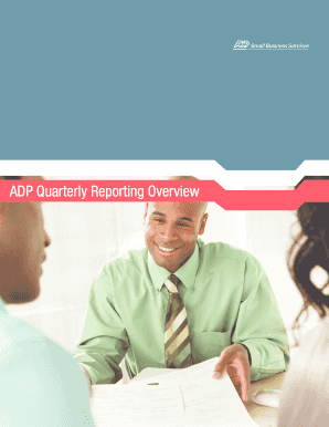 Fillable Online ADP Quarterly Reporting Overview Quarterly Tax Summary ...