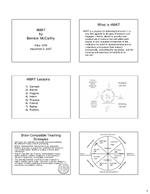 Fillable Online 4Mat - Dare to Differentiate Fax Email Print - pdfFiller