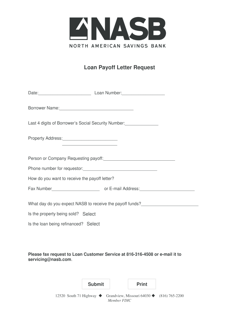 Mortgage Loan Payoff Statement Template PDF Template
