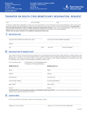 Transfer On Death Beneficiary Form - Fill Online, Printable, Fillable ...