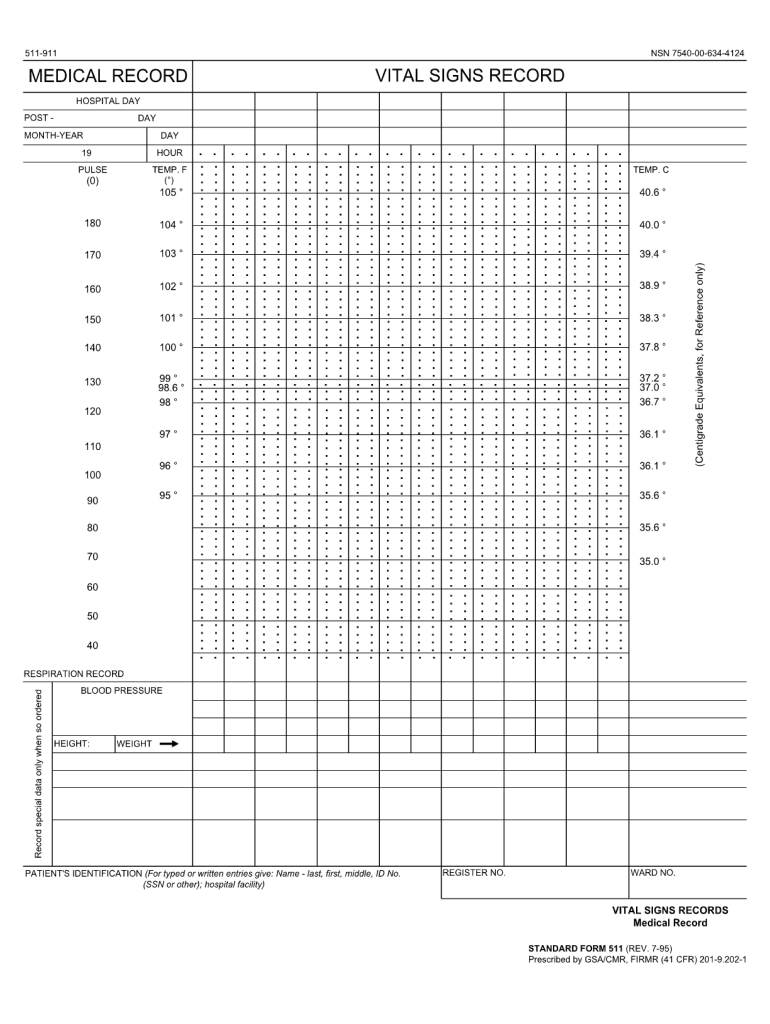 Free Printable Vital Signs Forms Free Basic Monthly Vital Sign Log 