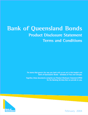 Fillable Online Bank of Queensland Bonds Fax Email Print - pdfFiller