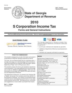 Fillable Online etax dor ga Graham Revenue Commissioner Sonny Perdue ...