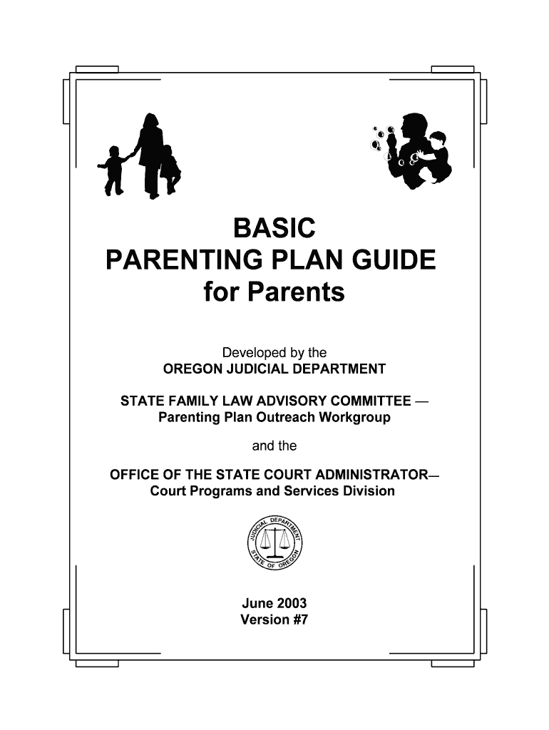 Fillable Online PARENTING PLAN GUIDE Fax Email Print - pdfFiller