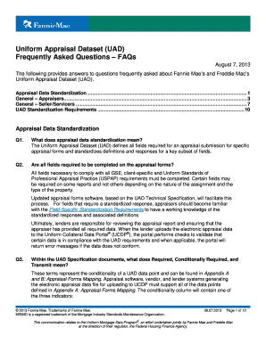 Fillable Online Uniform Appraisal Dataset (UAD) Fax Email Print - pdfFiller