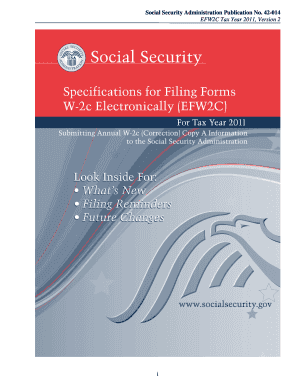 Fillable Online ssa efw2c 2011 form Fax Email Print - pdfFiller