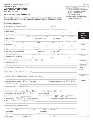 osha accident report form Templates - Fillable & Printable Samples for ...
