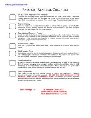 Passport Check List - Fill Online, Printable, Fillable, Blank | pdfFiller