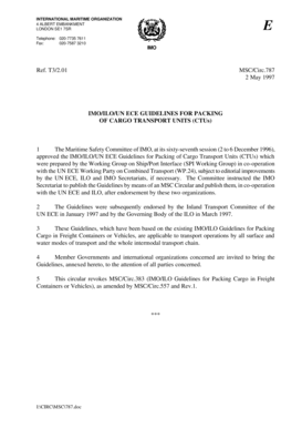 Fillable Online IMO/ILO/UN ECE Guidelines for Packing of - Zim Fax Email Print - pdfFiller