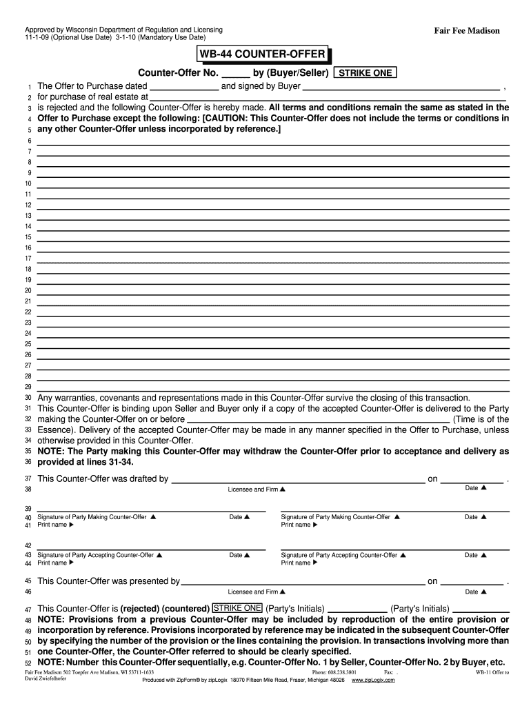 real estate counter offer form pdf: Fill out & sign online | DocHub