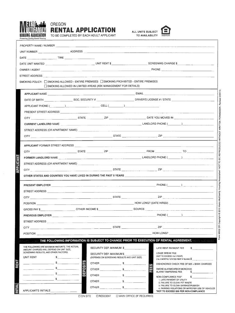  Rental Agreement Template Oregon Classles Democracy