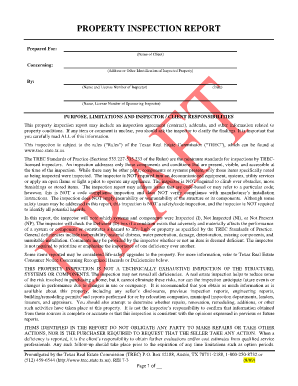 property inspection report pdf Forms and Templates - Fillable ...