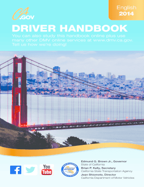 Fillable Online apps dmv ca Driver Handbook - California Department of ...