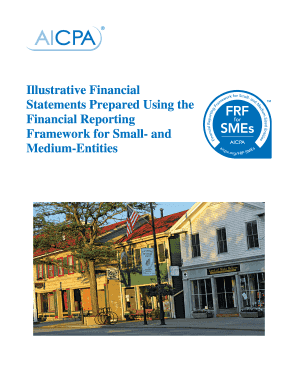 Fillable Online aicpa Illustrative Financial Statements Prepared Using ...