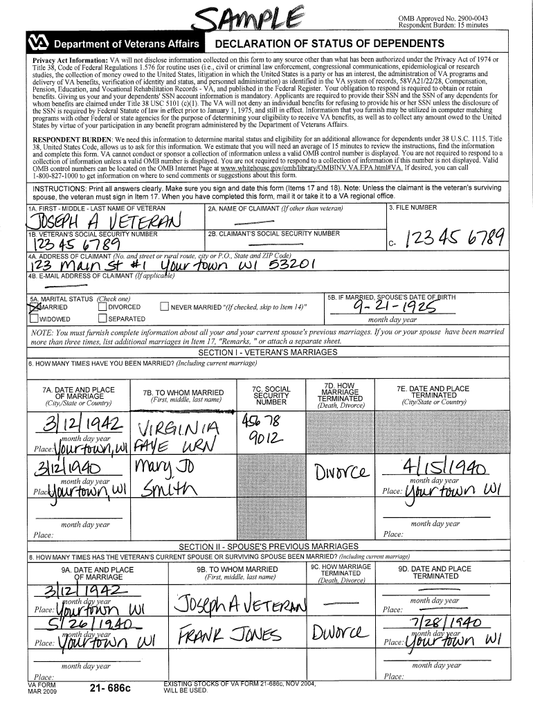 Va Form 21 0781 Printable