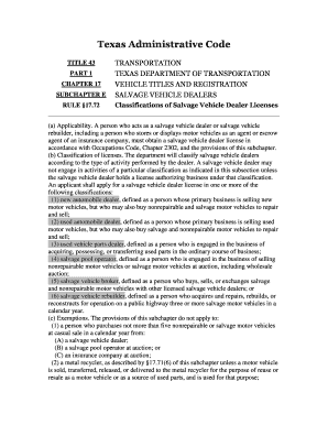 Fillable Online Texas Administrative Code - Texas Automotive Recyclers ...
