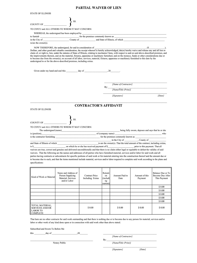 IL Partial Waiver Of Lien Complete Legal Document Online US Legal Forms